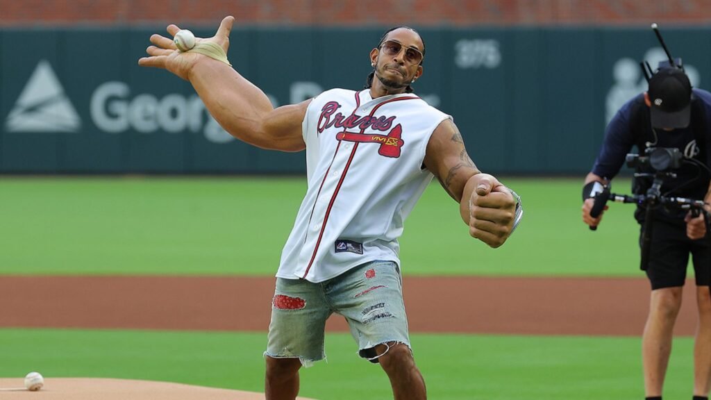 Ludacris Rocks Big Arms For First Pitch At Braves Game - Its Released