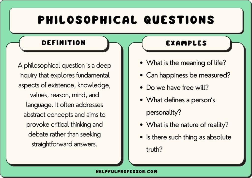 Philosophical Questions: A Deep Dive into the Meaning of Life